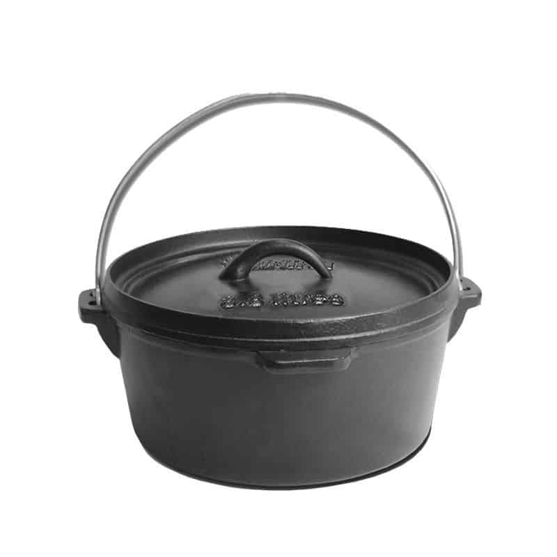 Afritrail Flat Potjie 3.8L | Cast Iron Cook Pot | Camp and Climb