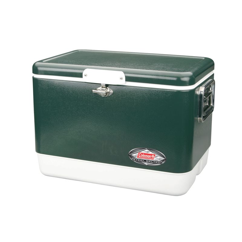 Coleman 54qt Steel Belted Cooler Green | Camp and Climb